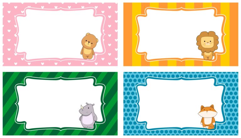Printable Preschool Name Tags - Printable JD