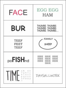 Printable Rebus Puzzle Brain Teasers - Printable JD