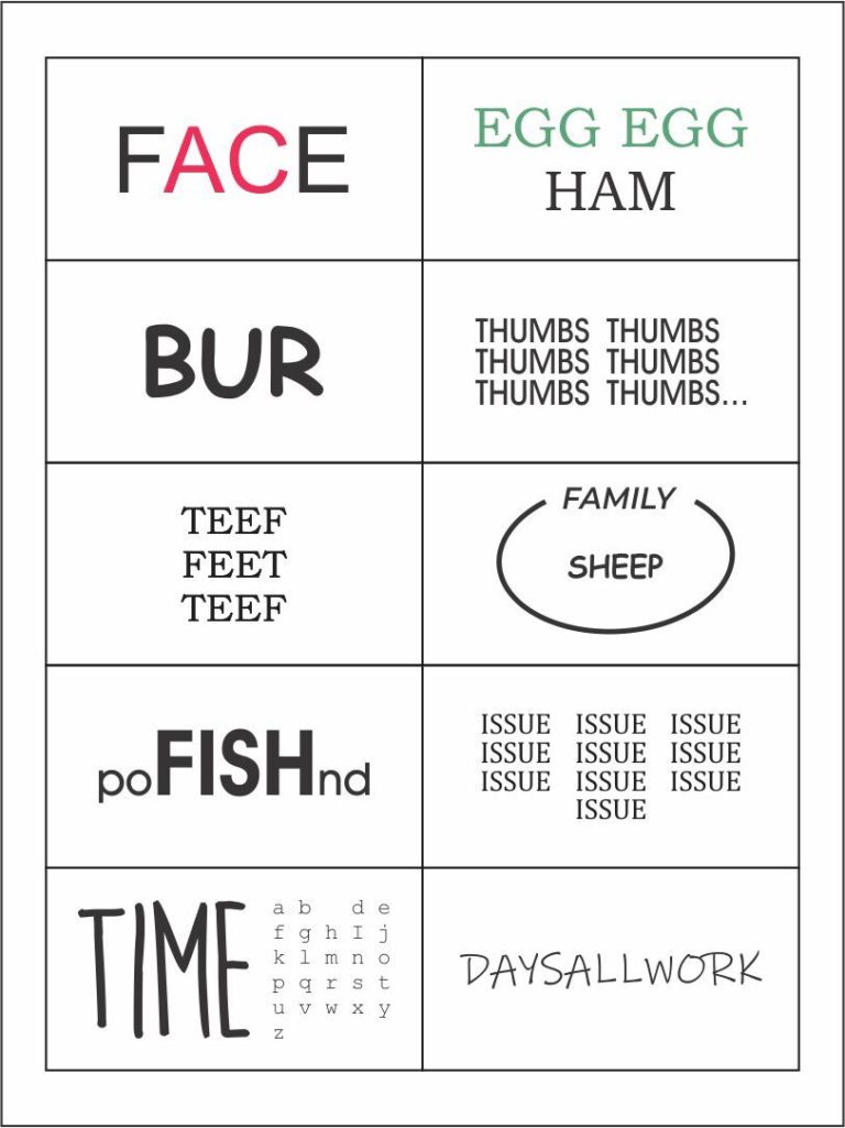Printable Rebus Puzzle Brain Teasers - Printable JD