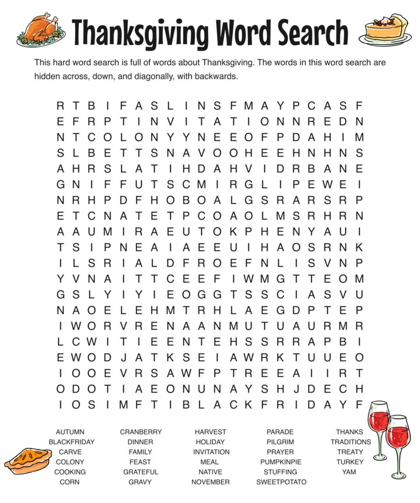 Printable Thanksgiving Brain Teasers - Printable JD