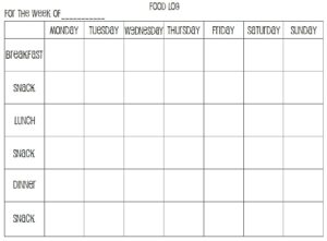 Printable 7 Day Food Journal - Printable JD