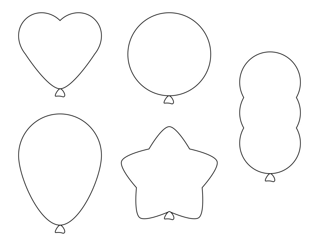 Printable Balloon Cutouts - Printable JD