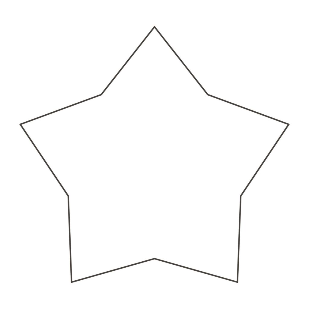 Printable Big Star Template - Printable JD