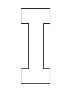 Printable Block Letter I - Printable JD
