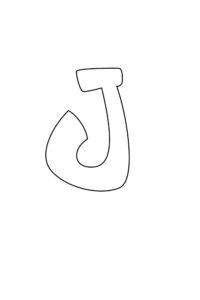 Printable Bubble Letters Alphabet J - Printable JD