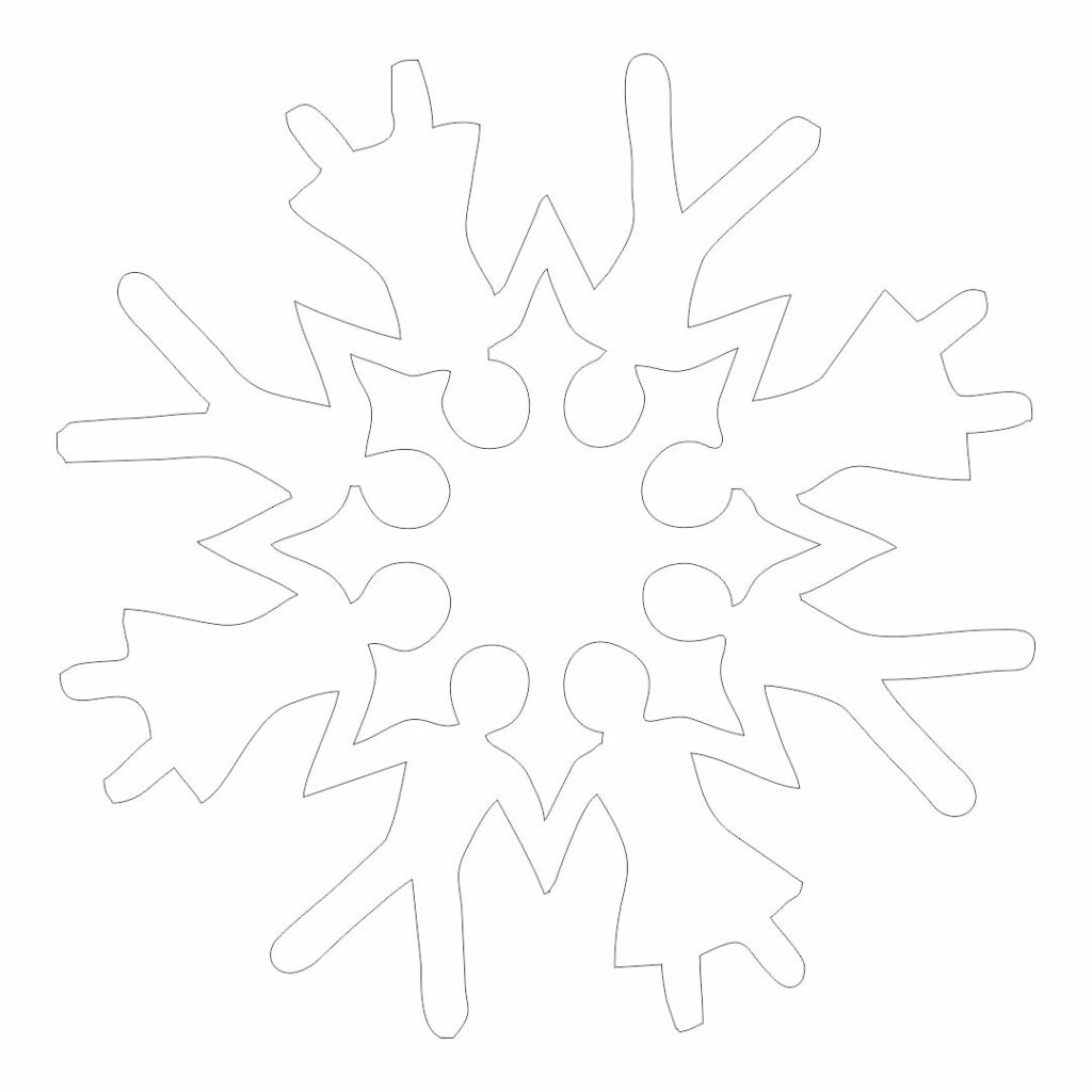 Printable Chain People - Printable JD