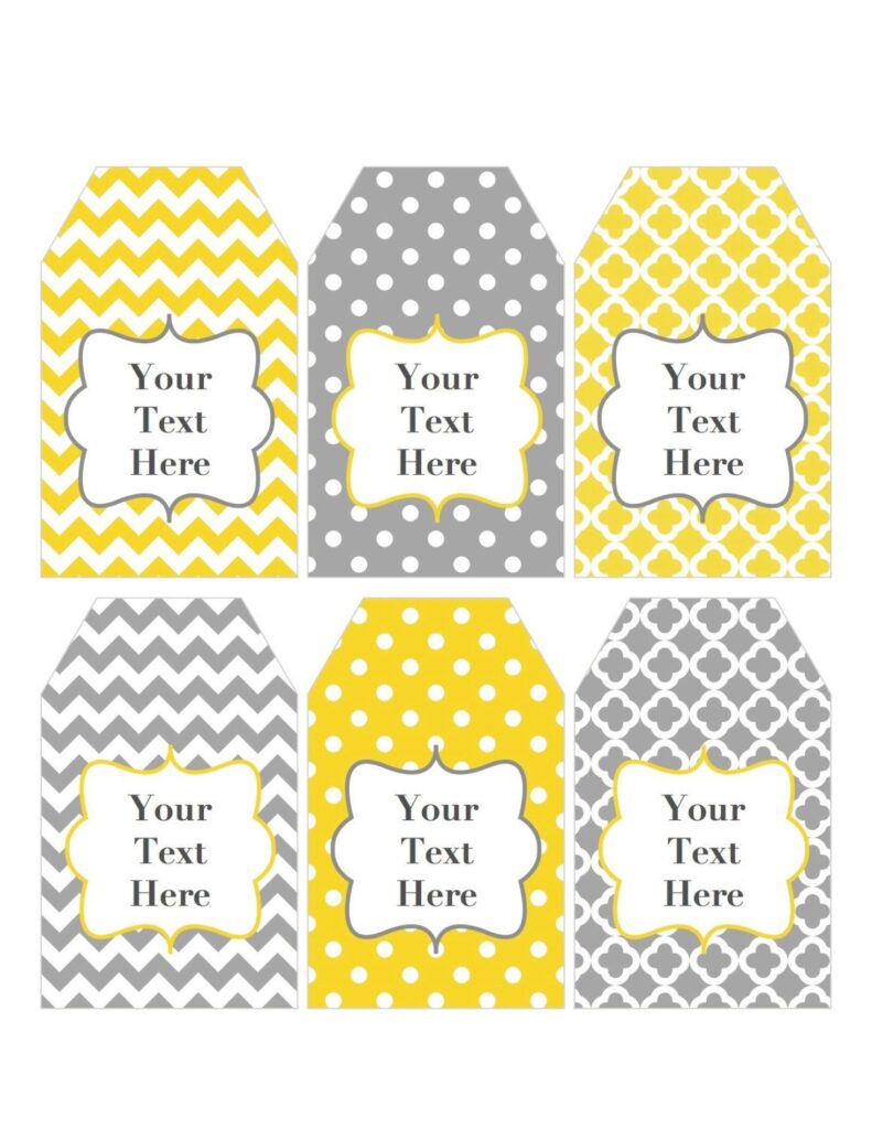 Printable Editable Gift Tags - Printable JD