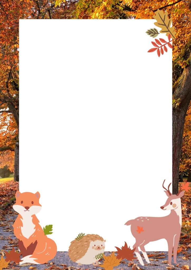 Printable Fall Page Borders - Printable JD