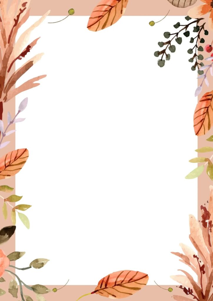 Printable Fall Page Borders - Printable JD