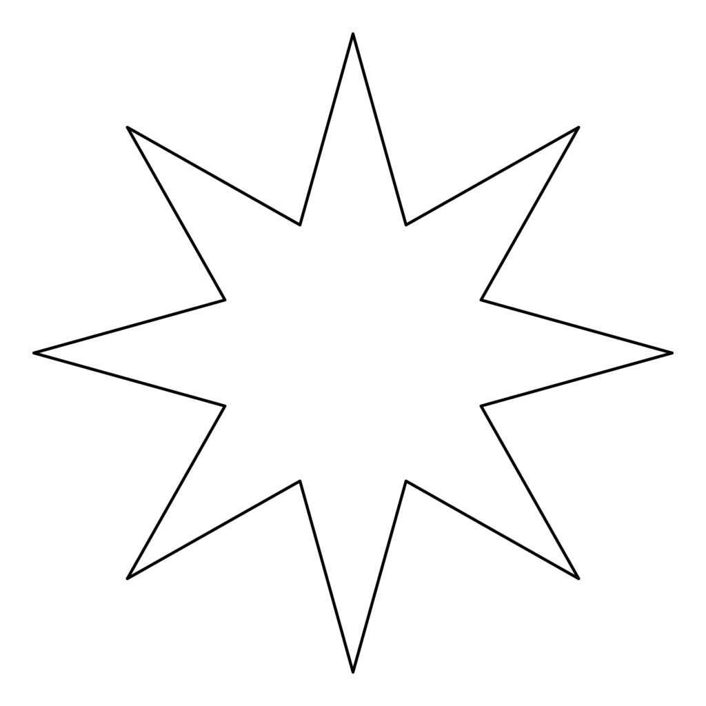 Printable Fancy Christmas Star Template - Printable JD