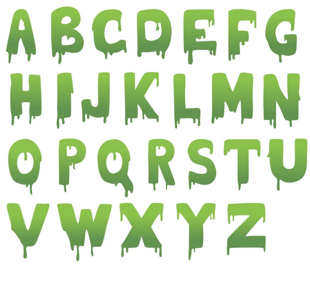 Printable Halloween Letter Stencils - Printable JD