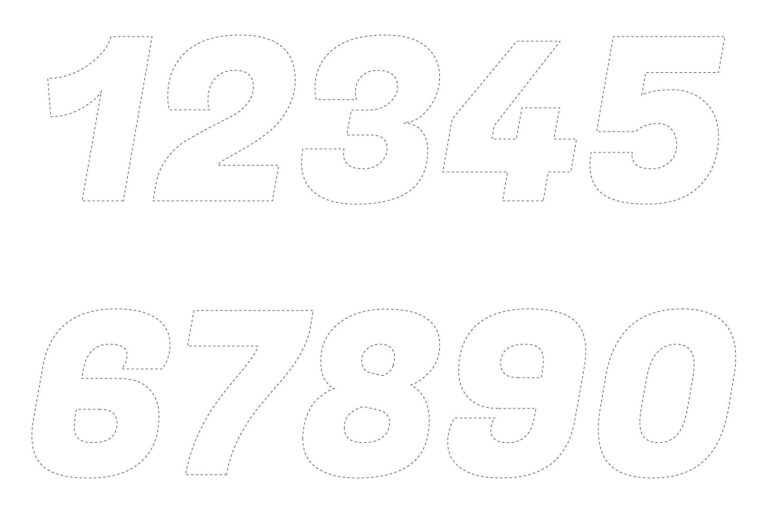 Printable Large Cut Out Numbers - Printable JD