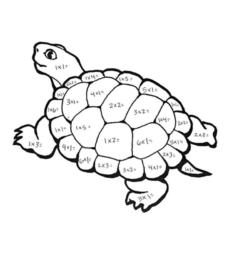 Printable Multiplication Coloring Worksheets Printable JD