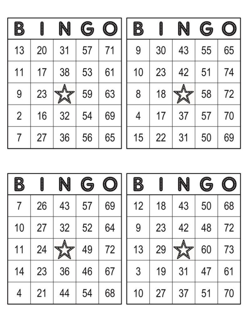 Printable Number Bingo - Printable JD