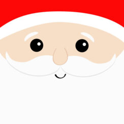 Printable Santa Claus Face Template - Printable JD