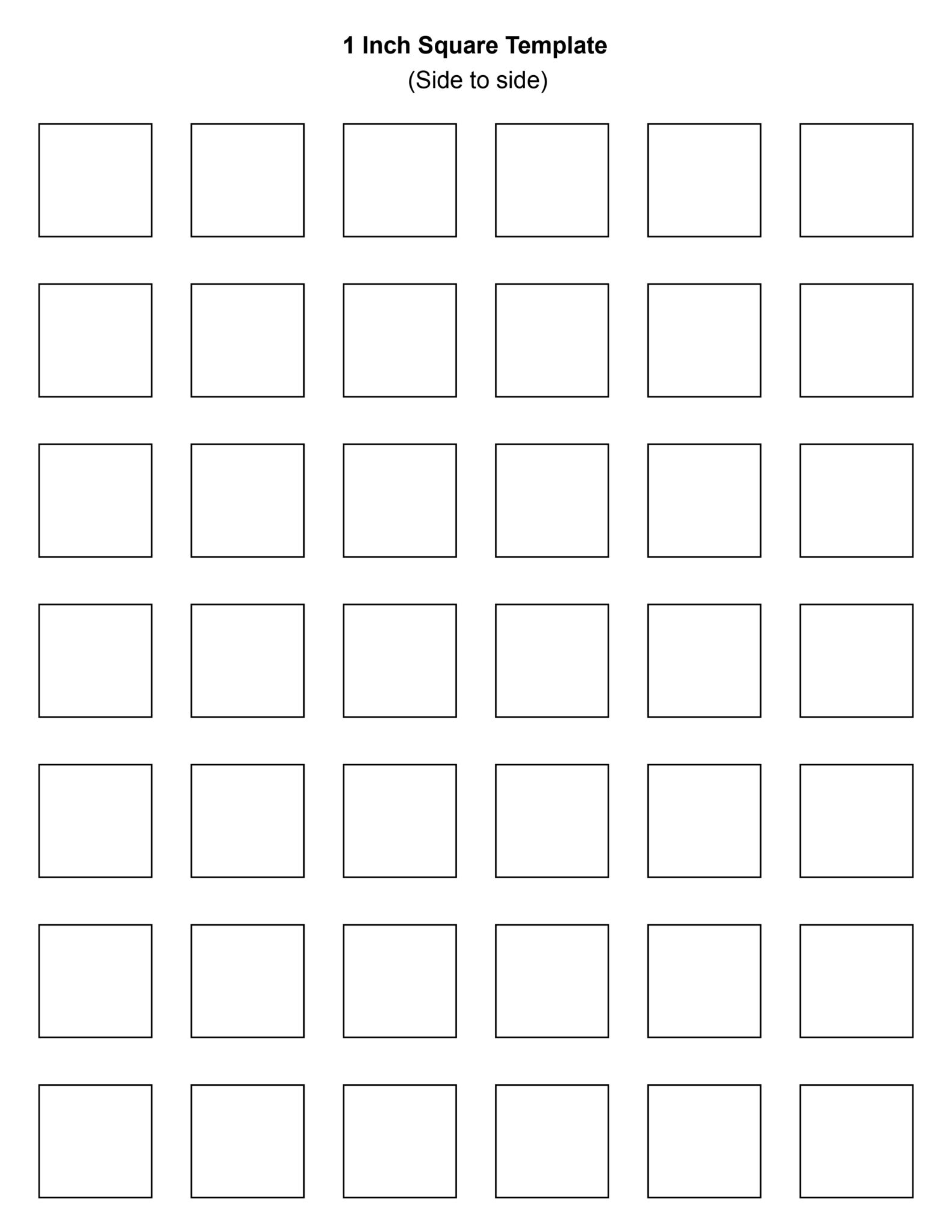 Printable Square Templates - Printable JD