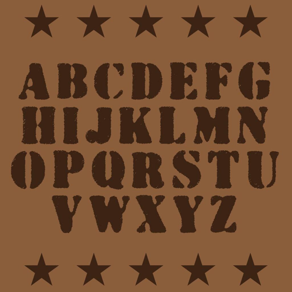 Printable Western Alphabet Letters - Printable JD