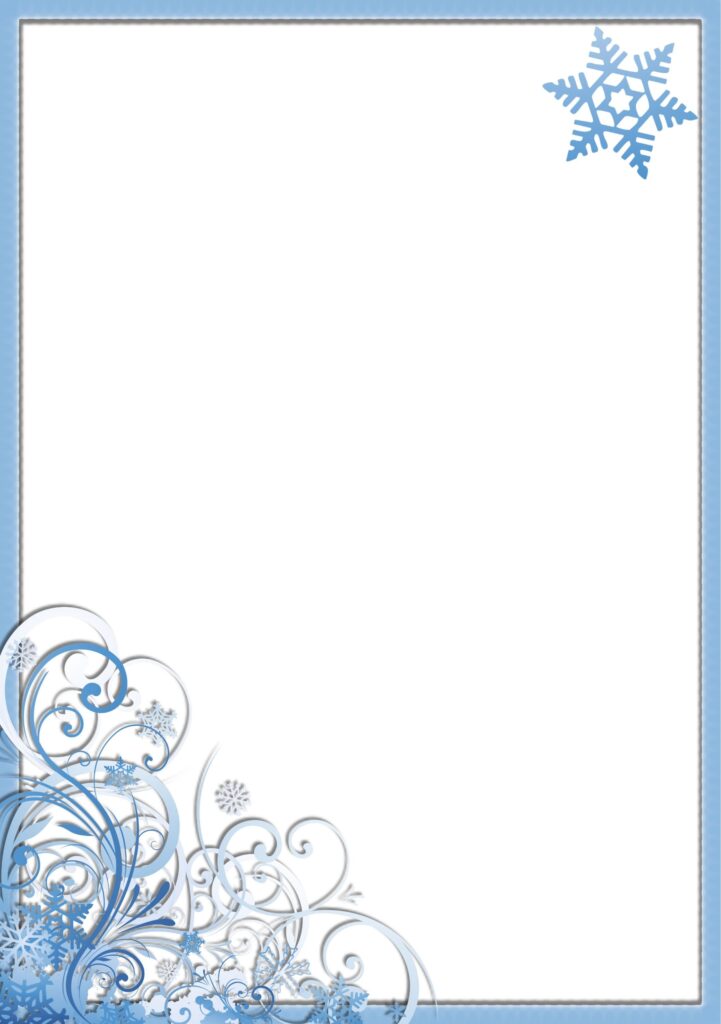 Printable Winter Borders - Printable JD