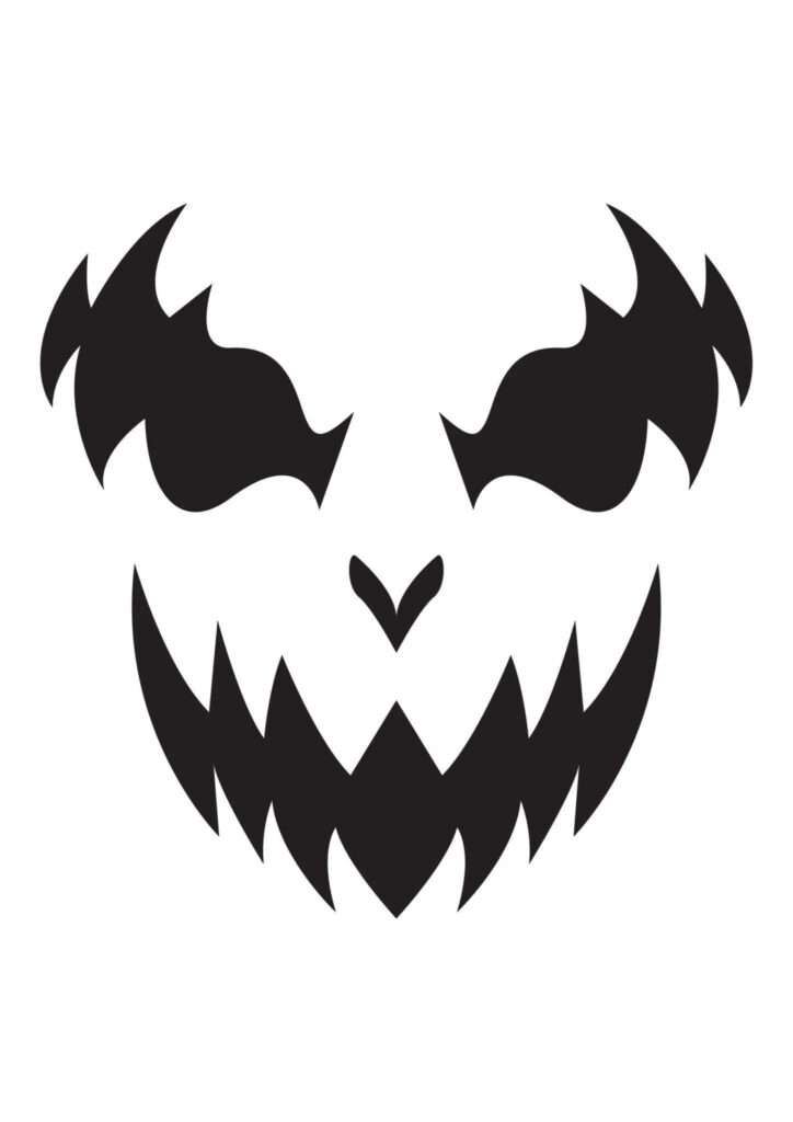 Printable Witch Face Stencil - Printable JD