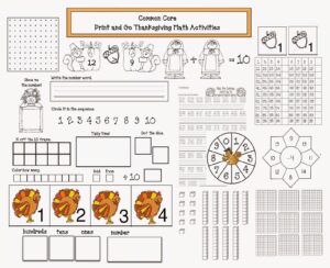 Printable 4th Grade Math Worksheets For Thanksgiving - Printable JD