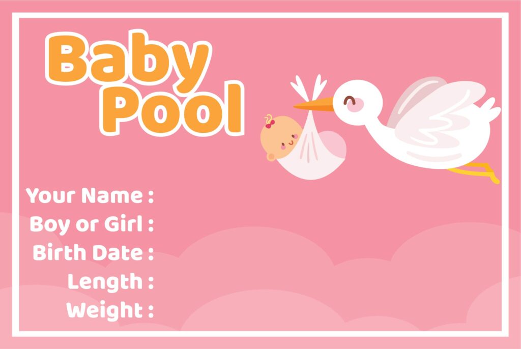 Printable Baby Pool Template Excel - Printable JD
