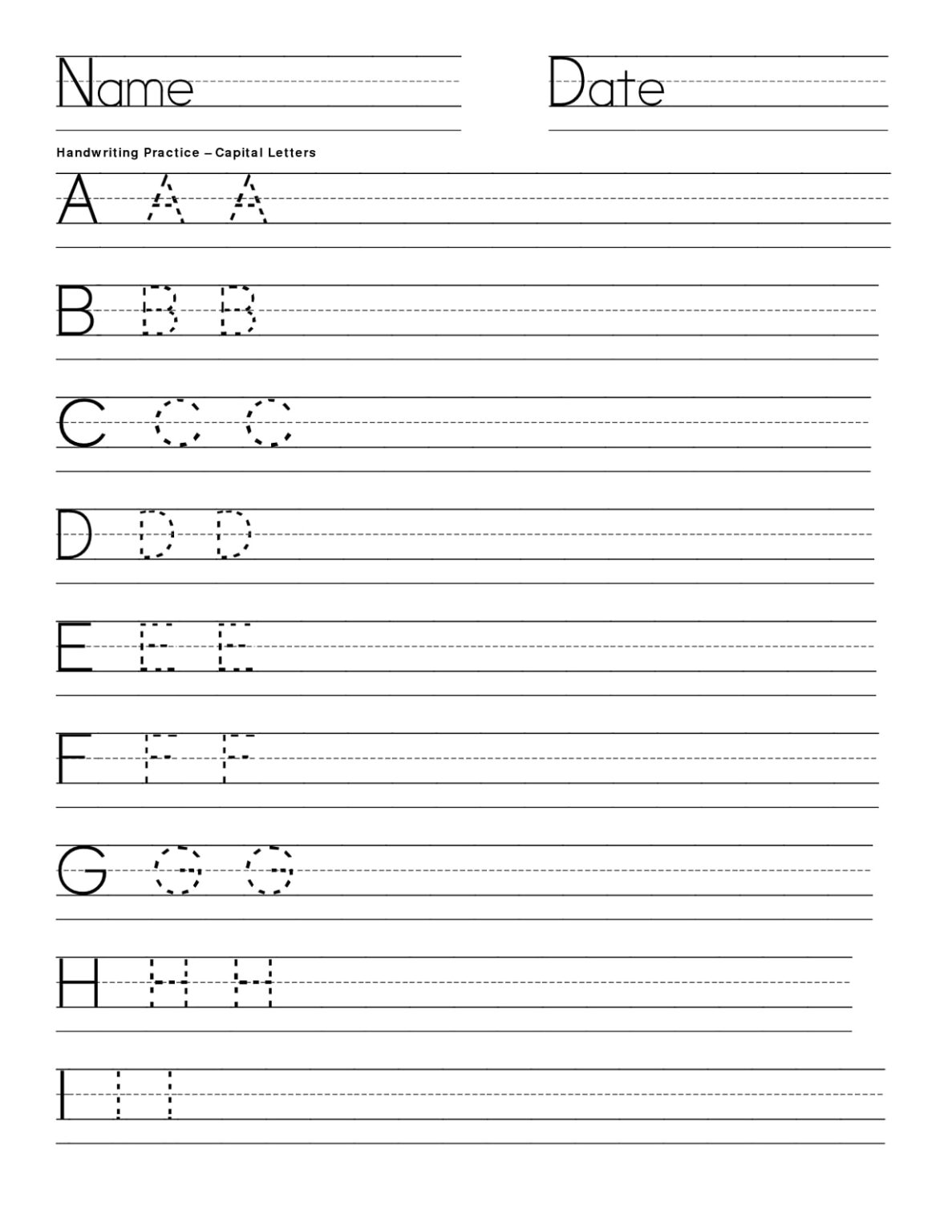 Printable Blank Cursive Worksheets - Printable JD