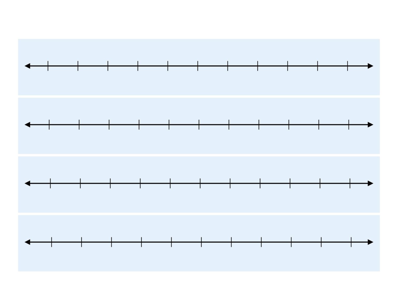 Printable Blank Number Line 1 10 - Printable JD