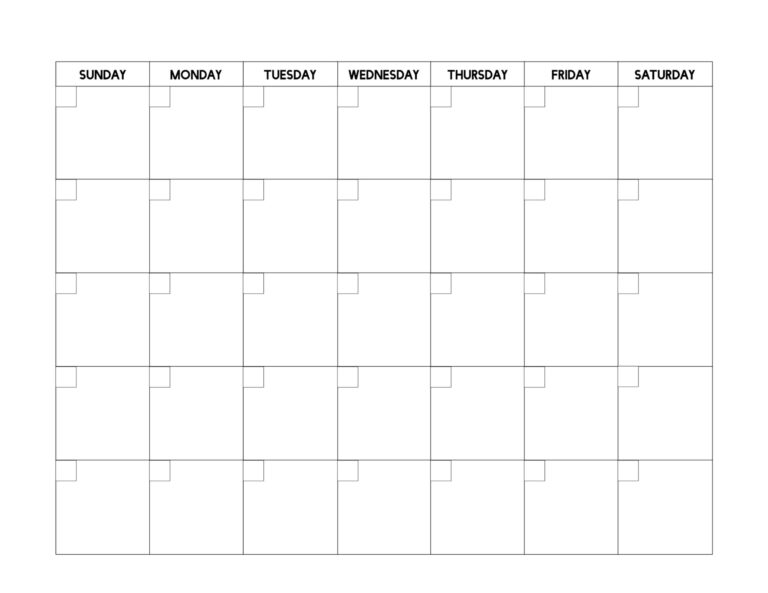 Printable Calendar Pages - Printable JD