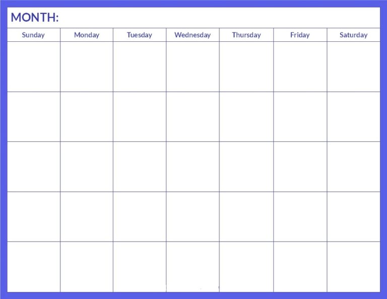 Printable Calendar Pages - Printable JD