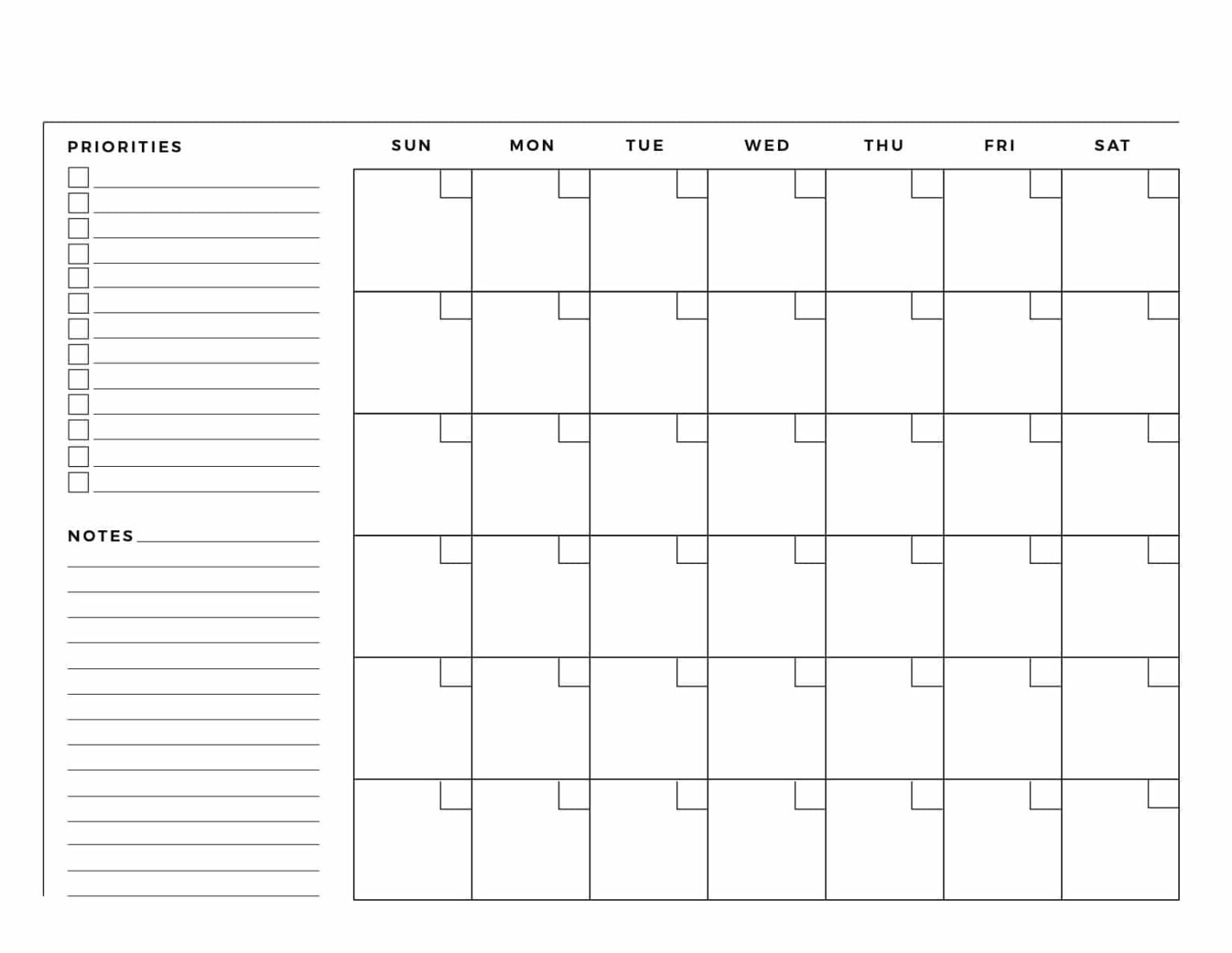 Printable Calendar Pages - Printable JD