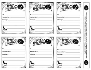 Printable Halloween Candy Grams - Printable JD