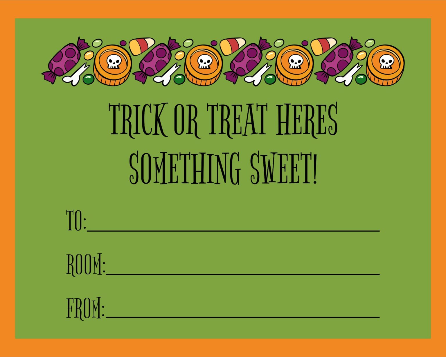 Printable Halloween Candy Grams - Printable JD