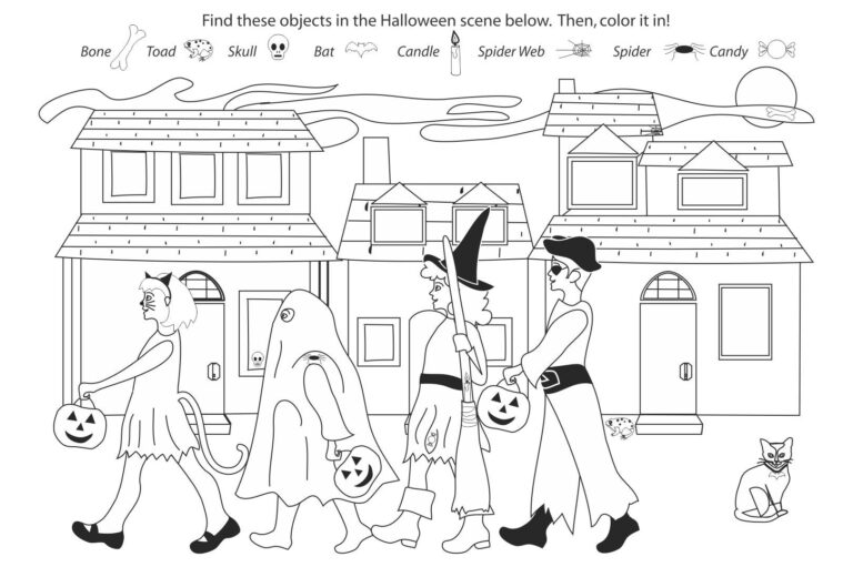 Printable Halloween Hidden Picture Activities - Printable JD