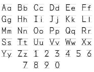 Printable Manuscript Alphabet Chart - Printable JD