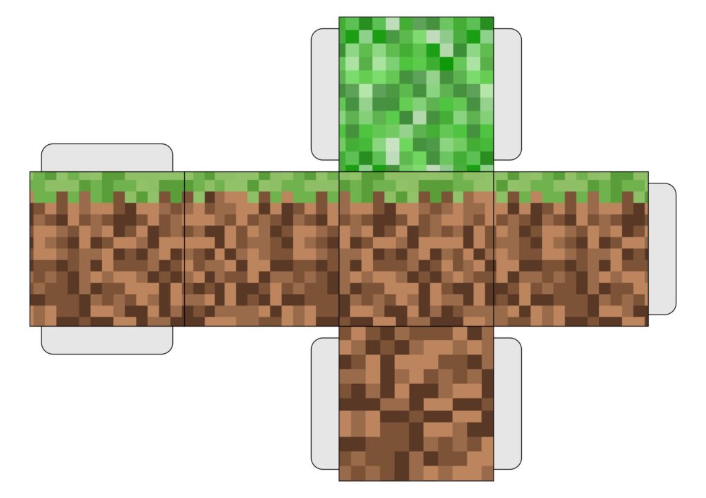 Printable Minecraft Tree Block - Printable JD