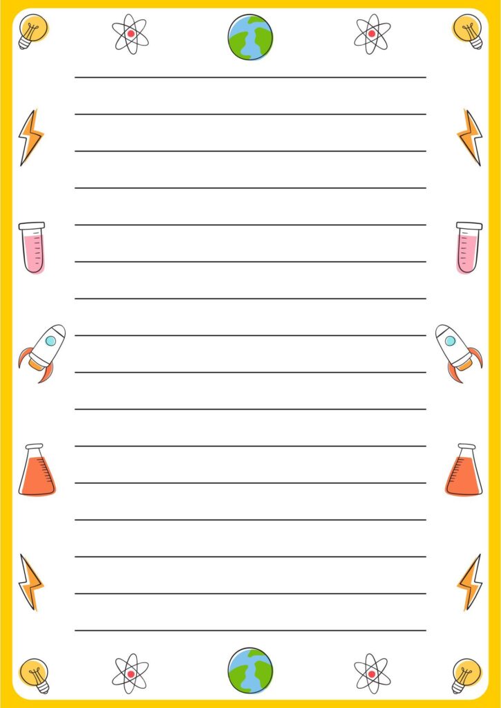 Printable Science Borders - Printable JD
