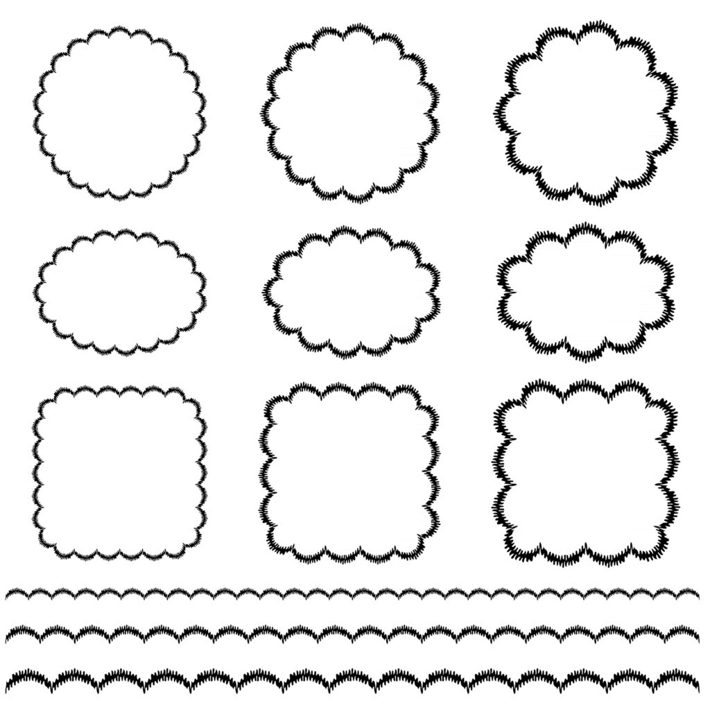 Printable Template For Scalloped Border - Printable JD