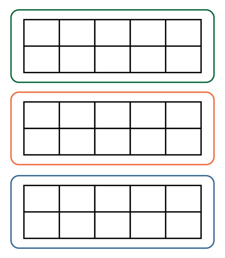 Printable Ten Frame Template - Printable JD