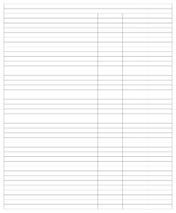 Printable 3 Column Spreadsheet - Printable JD
