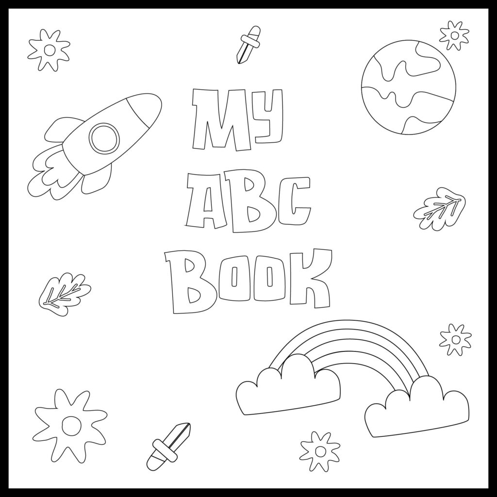 Printable Alphabet Book Cover - Printable JD