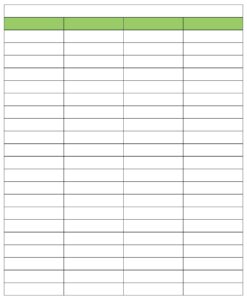 Printable Blank Data Charts - Printable JD
