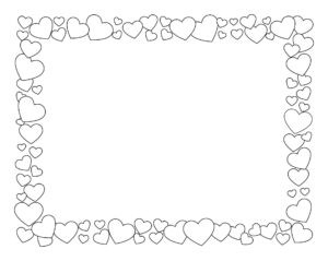 Printable Coloring Page Picture Frame - Printable JD