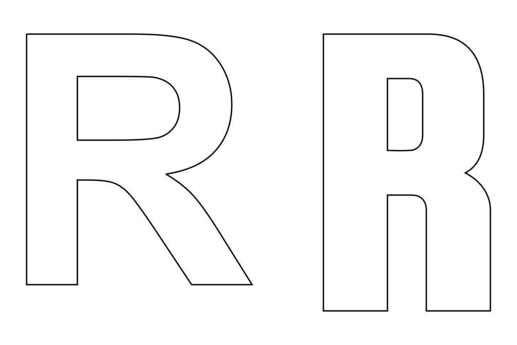 Printable Letter R Template - Printable JD