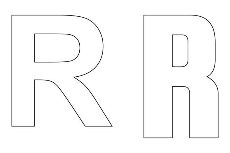 Printable Letter R Template - Printable JD