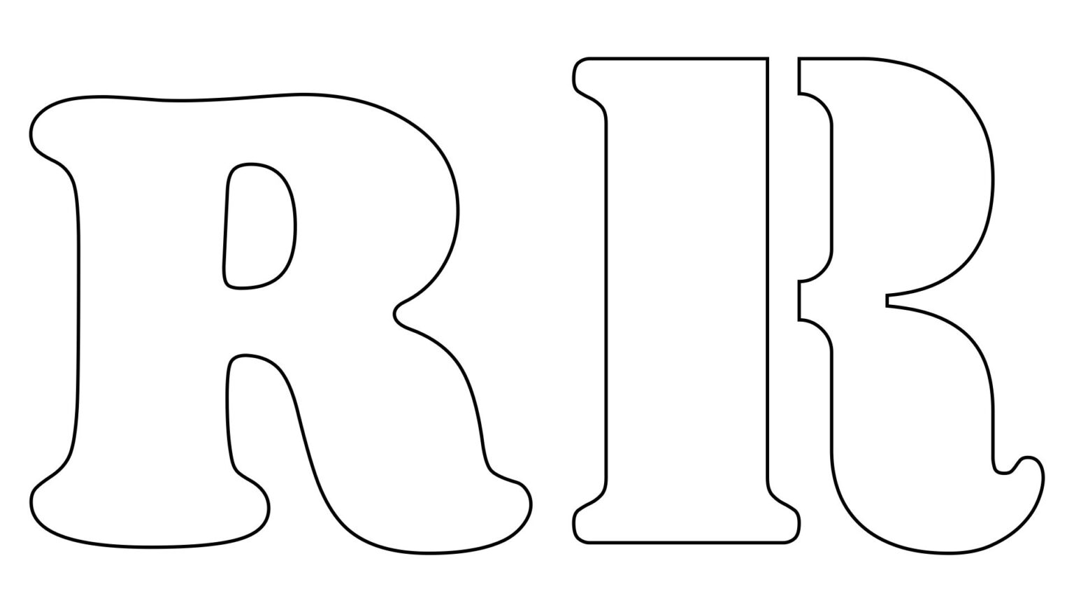 Printable Letter R Template - Printable JD