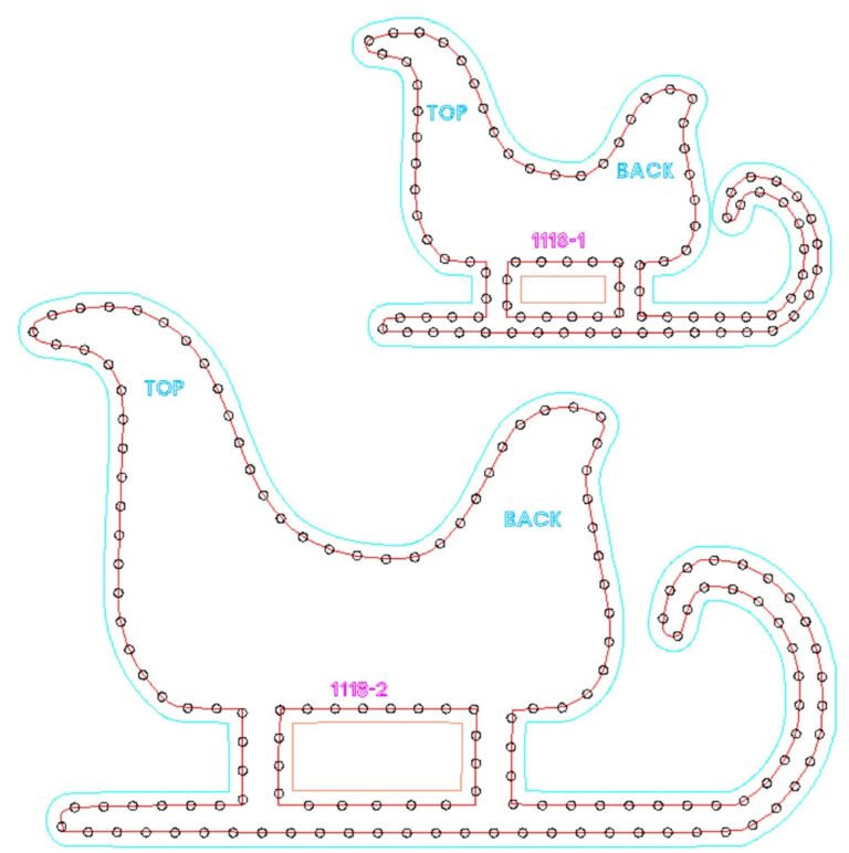 Free Printable Christmas Sleigh Patterns - Printable JD