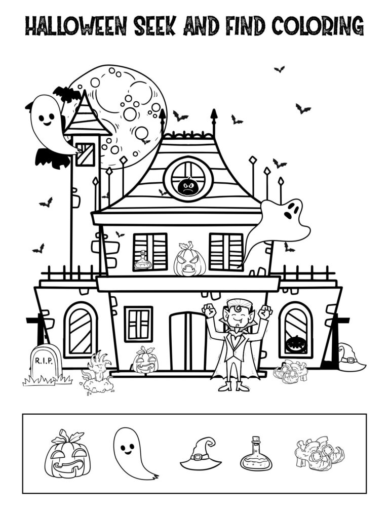 Printable Halloween Seek and Find - Printable JD