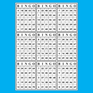 Printable Paper Bingo Sheets - Printable JD
