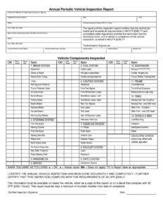 Printable Vehicle Inspection Checklist - Printable JD