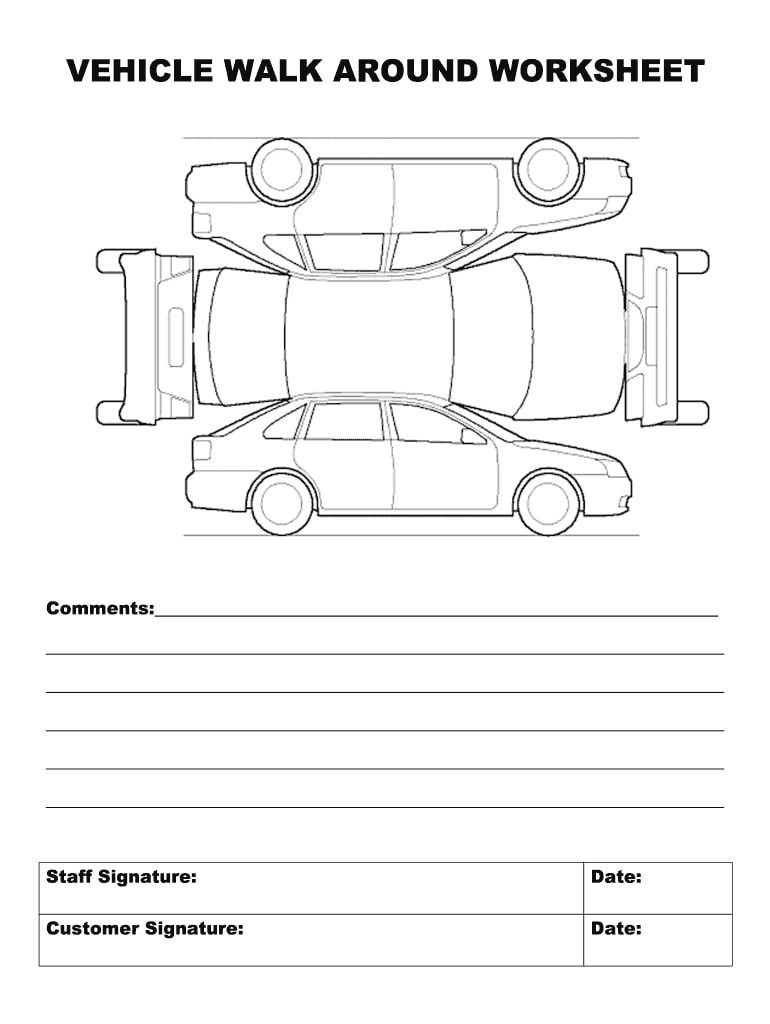 Printable Vehicle Inspection Checklist Printable JD